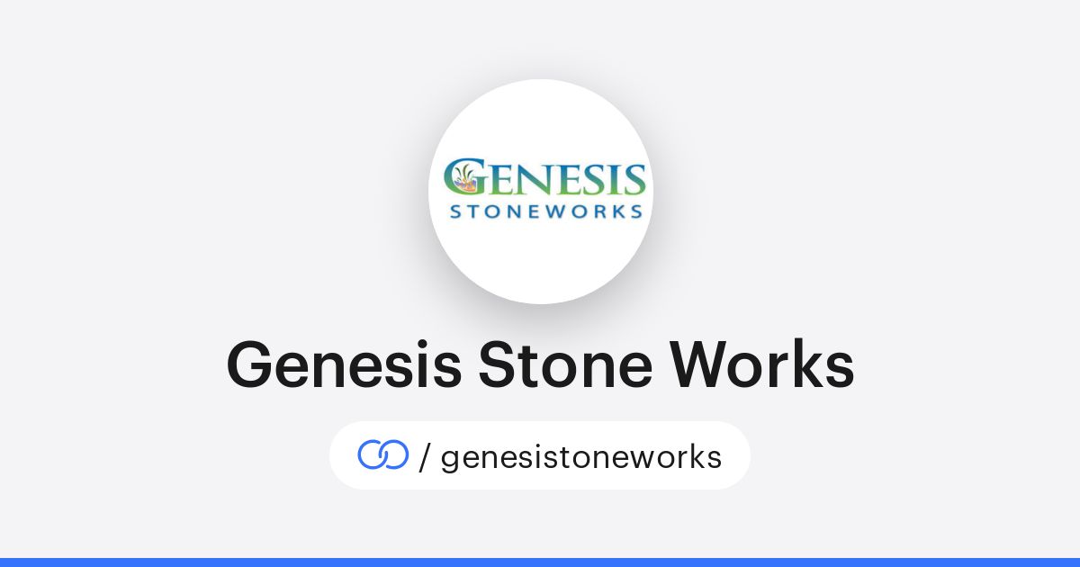 Genesis Stone Works (/genesistoneworks) · solo.to