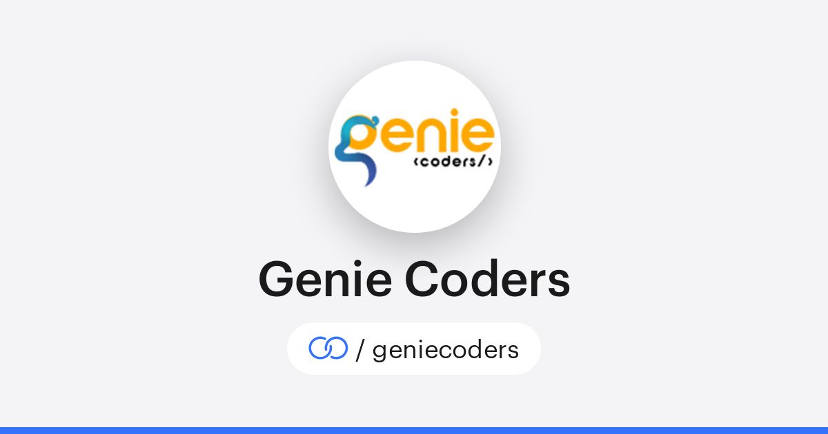 Genie Coders (/geniecoders) · solo.to