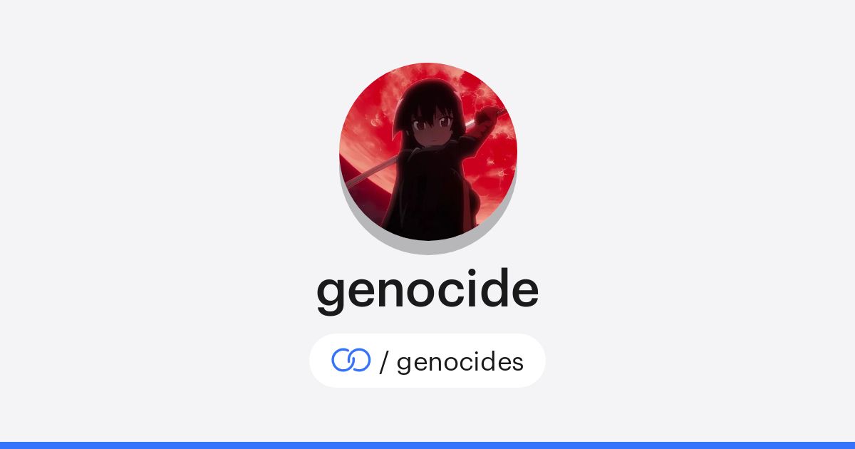 genocide (/genocides) · solo.to