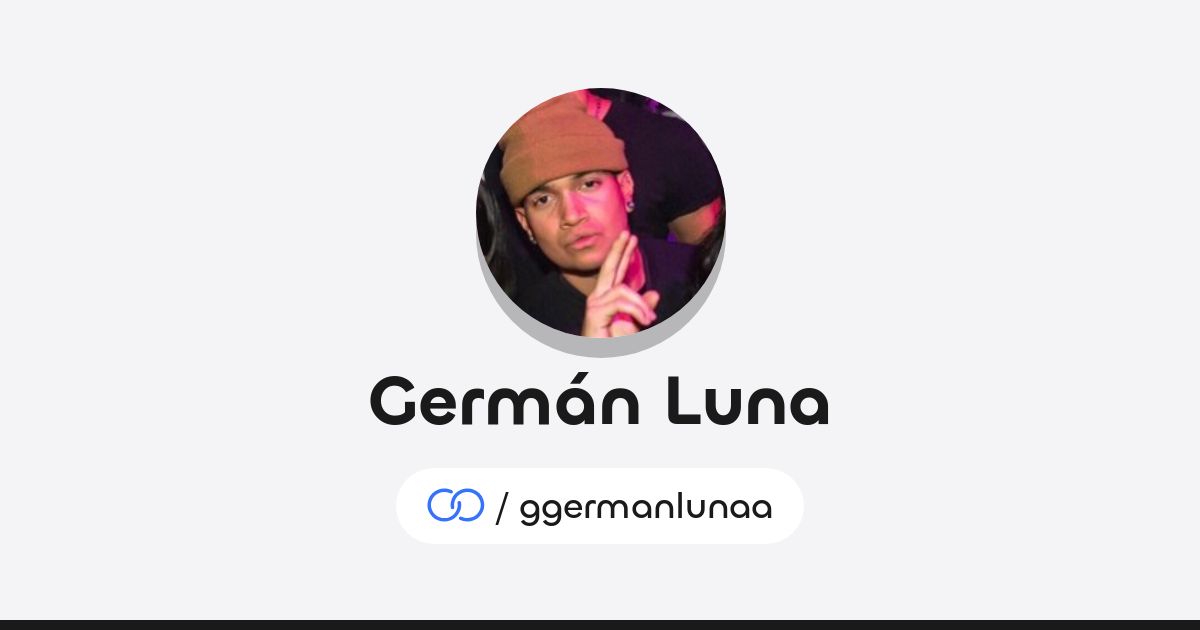 Germán Luna (/ggermanlunaa) · solo.to