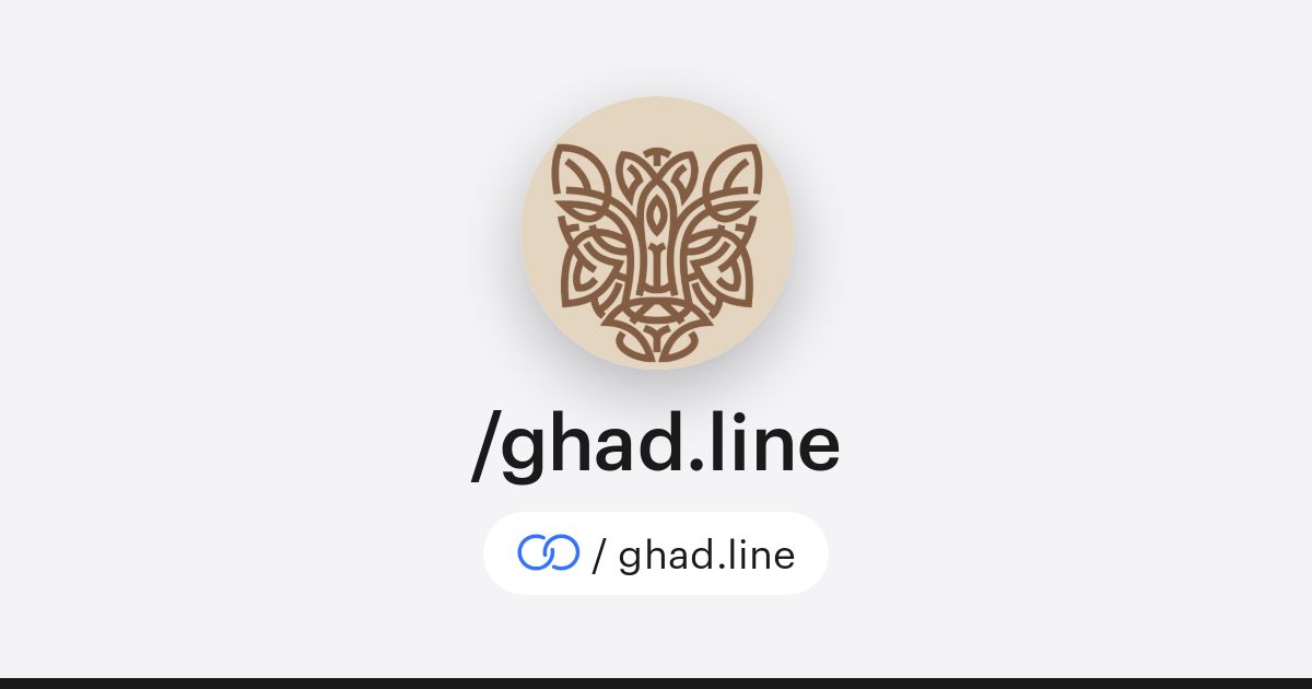 /ghad.line · solo.to
