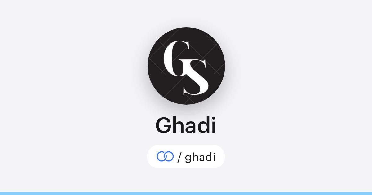 Ghadi (/ghadi) · solo.to
