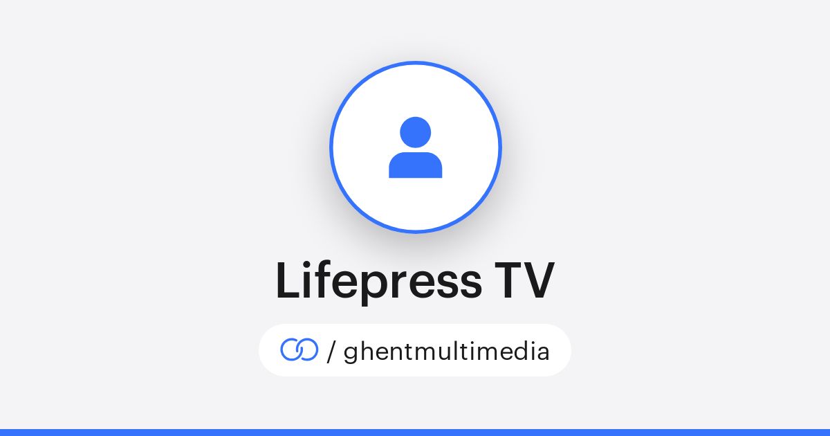 Lifepress TV (/ghentmultimedia) · solo.to