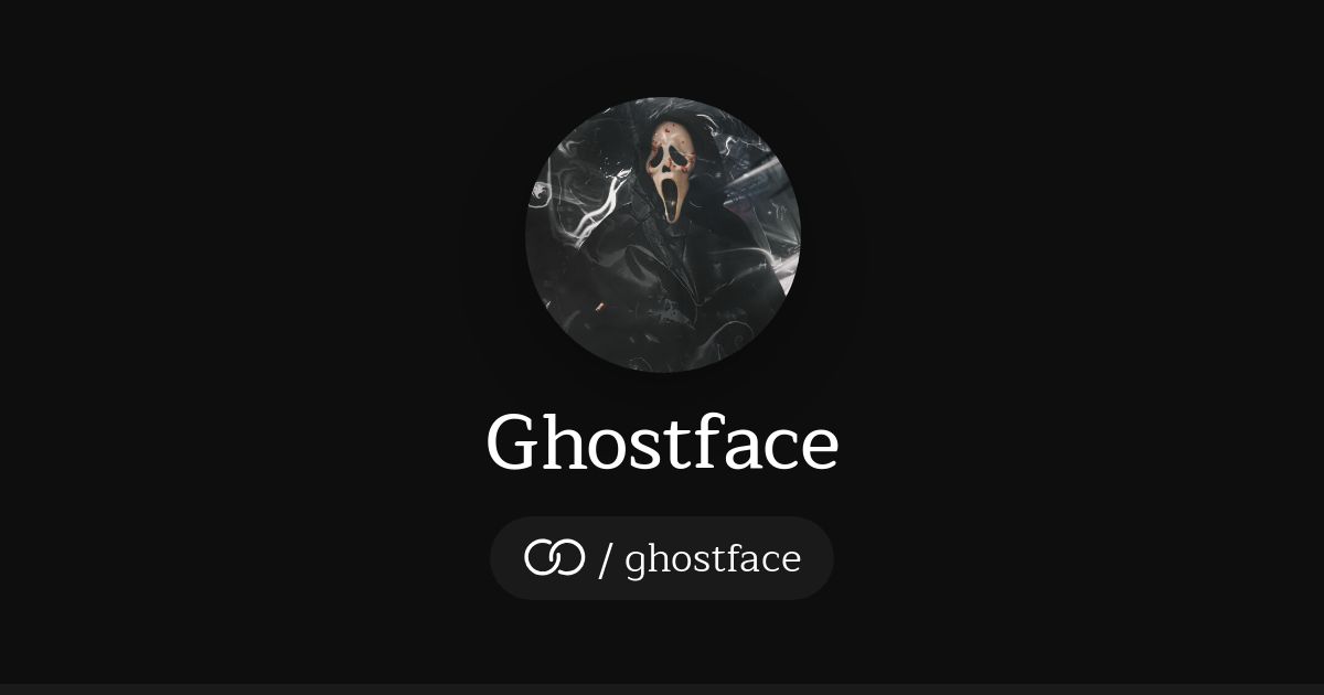 Ghostface · solo.to