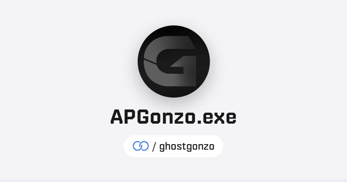 APGonzo.exe (/ghostgonzo) · solo.to