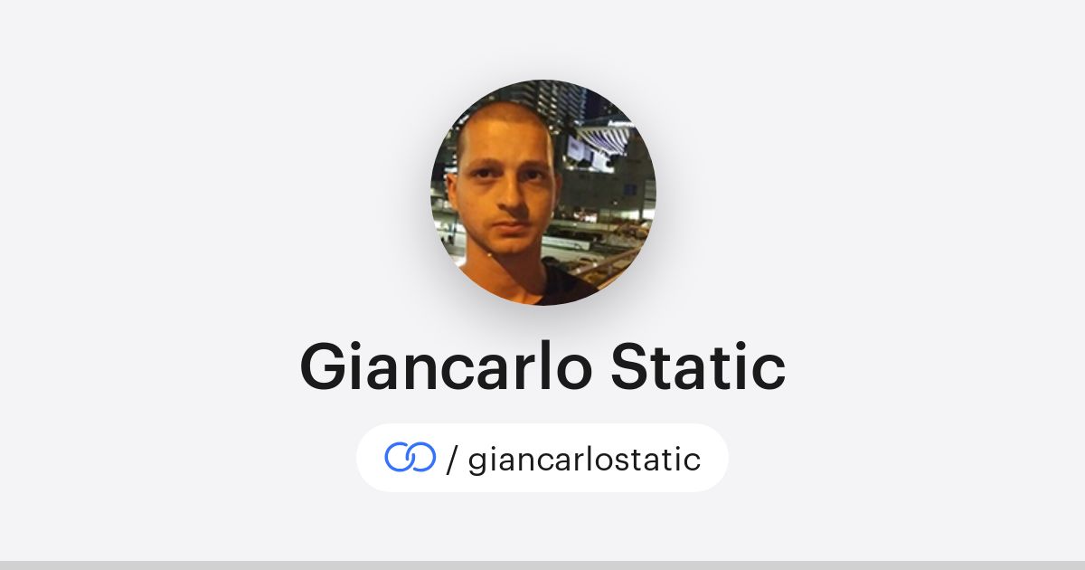 Giancarlo Static (/giancarlostatic) · solo.to