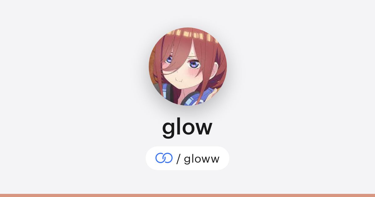 glow (/gloww) · solo.to