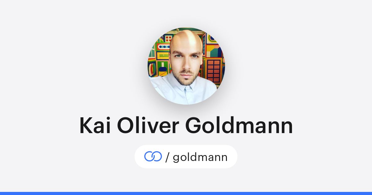 Kai Oliver Goldmann (/goldmann) · solo.to