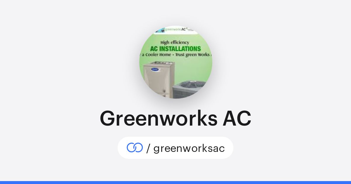 Greenworks AC (/greenworksac) · solo.to