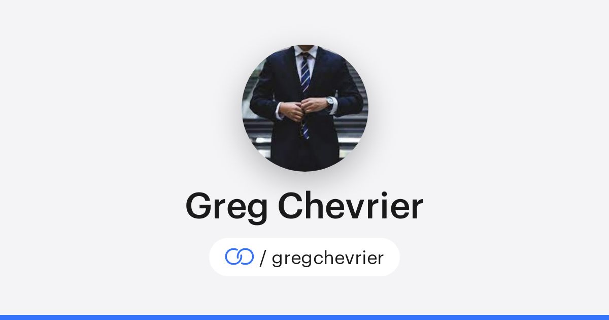 Greg Chevrier (/gregchevrier) · solo.to