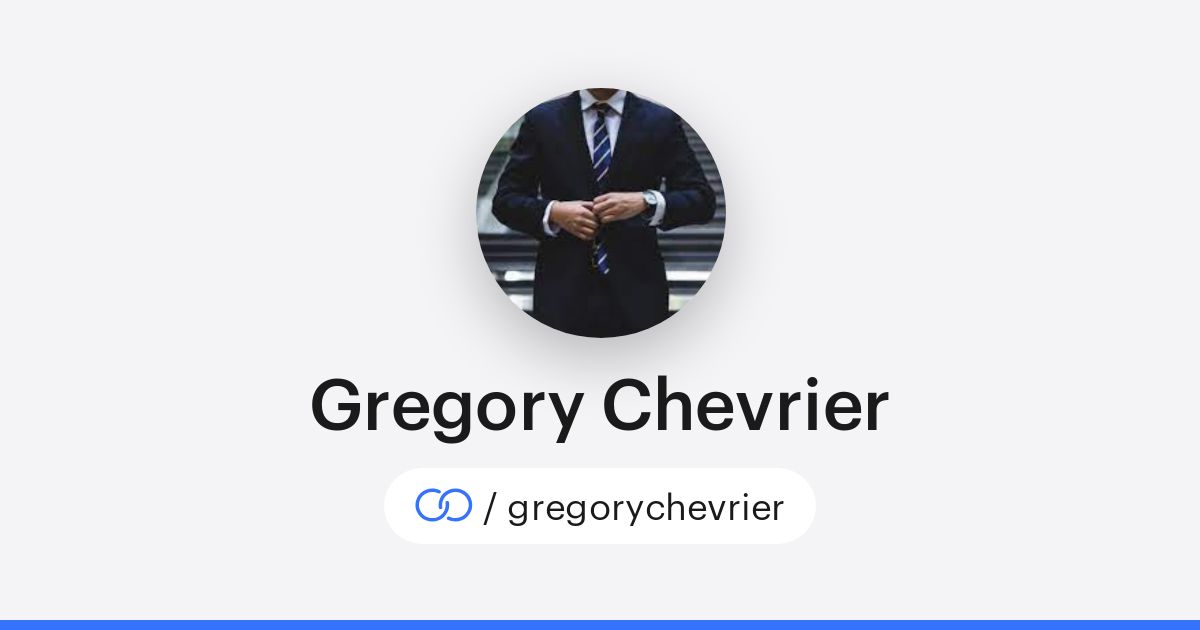 Gregory Chevrier (/gregorychevrier) · solo.to