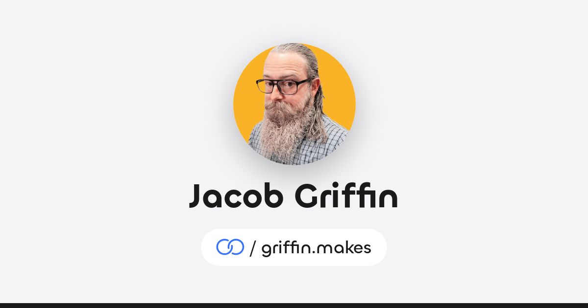 Jacob Griffin (/griffin.makes) · solo.to