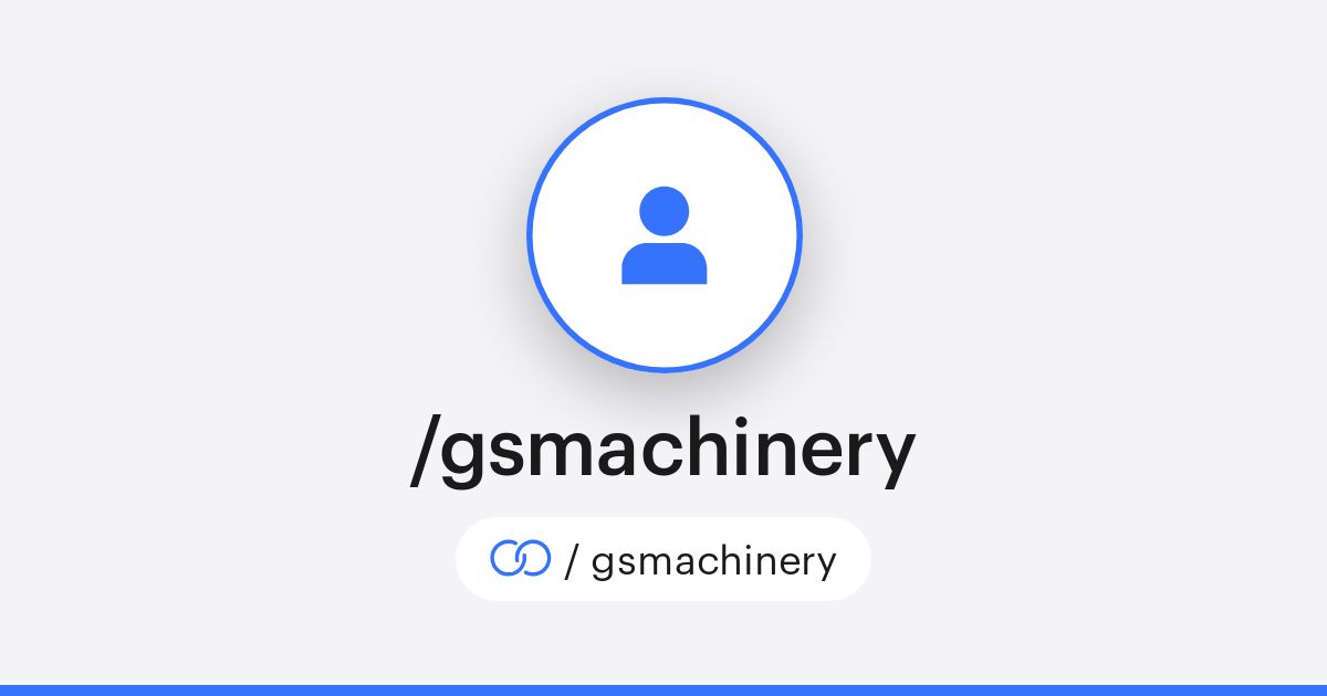 /gsmachinery · solo.to