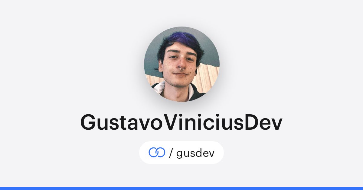 GustavoViniciusDev (/gusdev) · solo.to