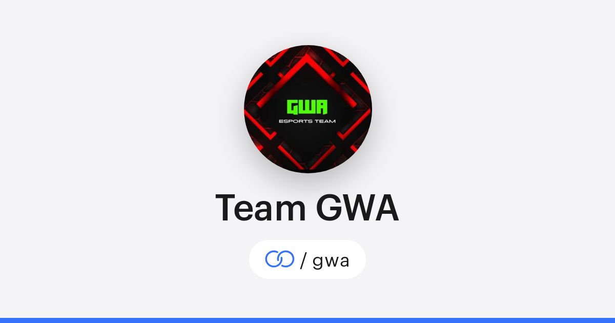 Team GWA (/gwa) · solo.to