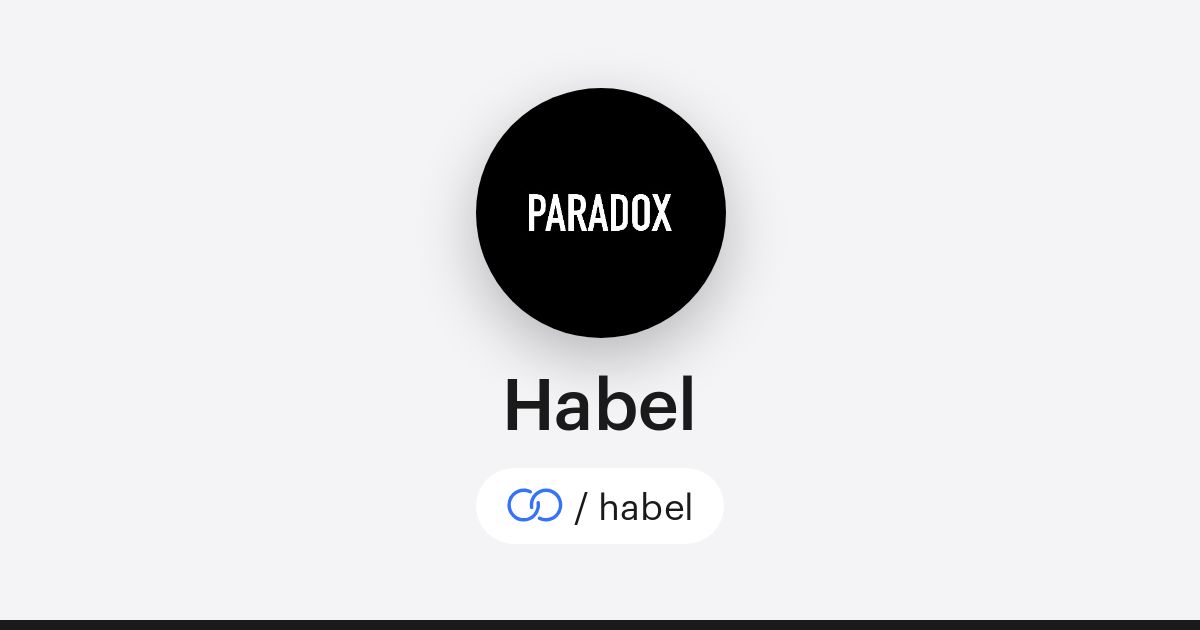 Habel · solo.to