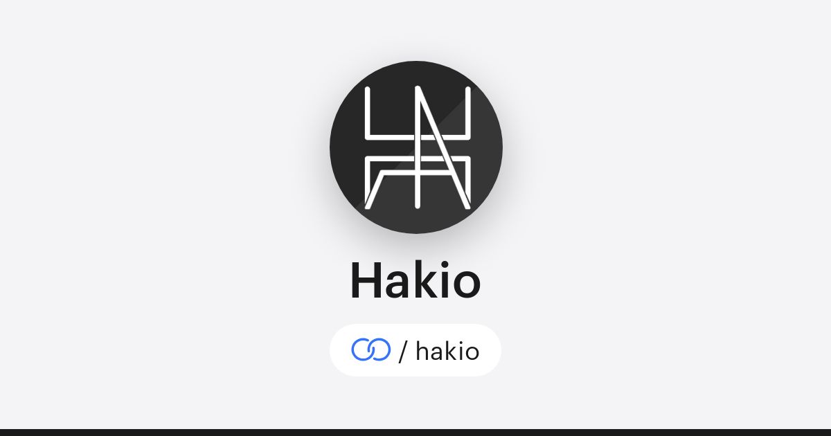 Hakio · solo.to