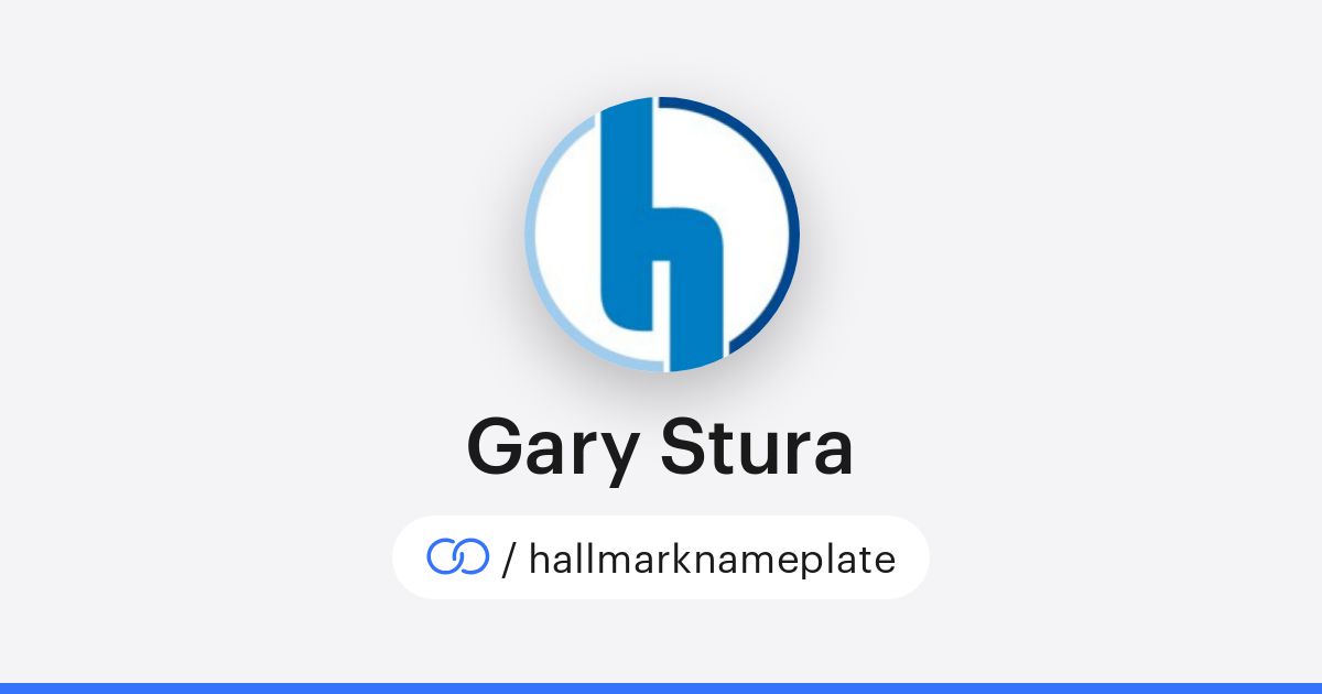 Gary Stura (/hallmarknameplate) · solo.to