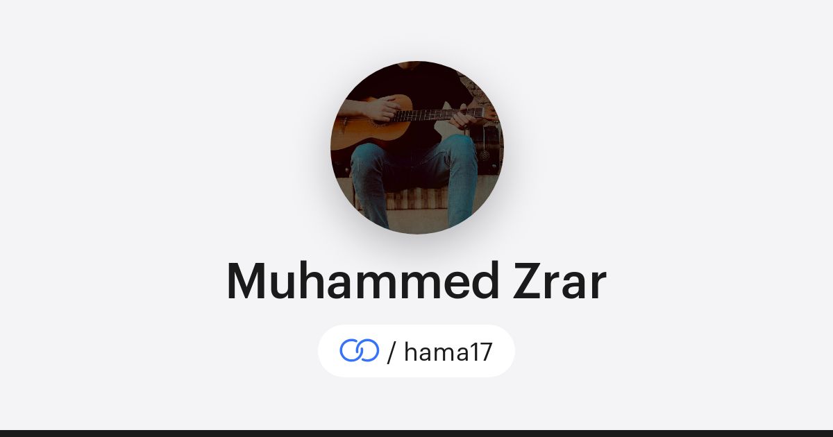 Muhammed Zrar (/hama17) · solo.to