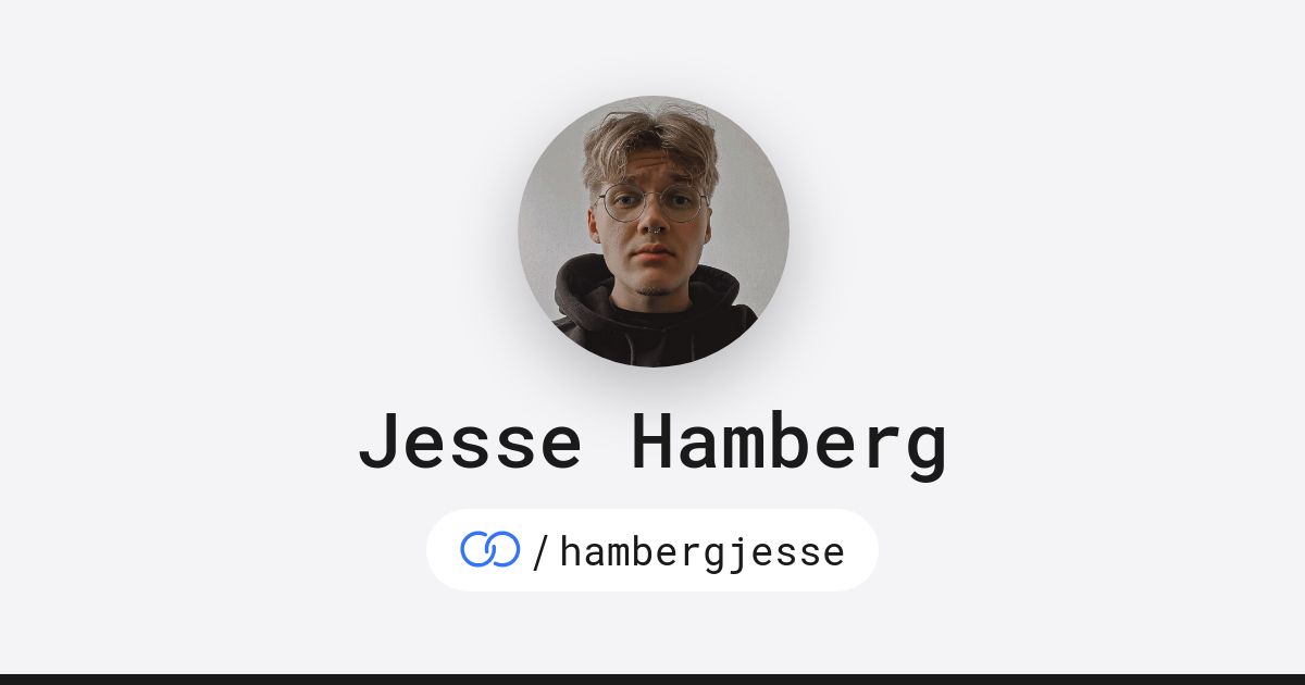 Jesse Hamberg (/hambergjesse) · solo.to