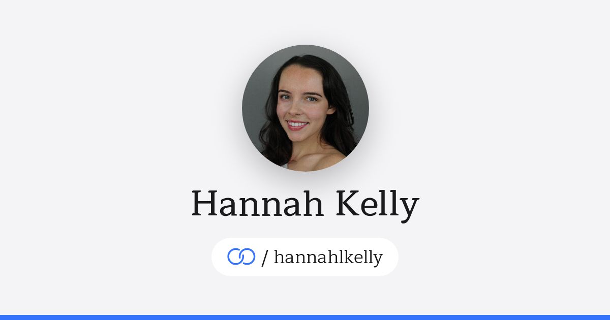 Hannah Kelly (/hannahlkelly) · solo.to
