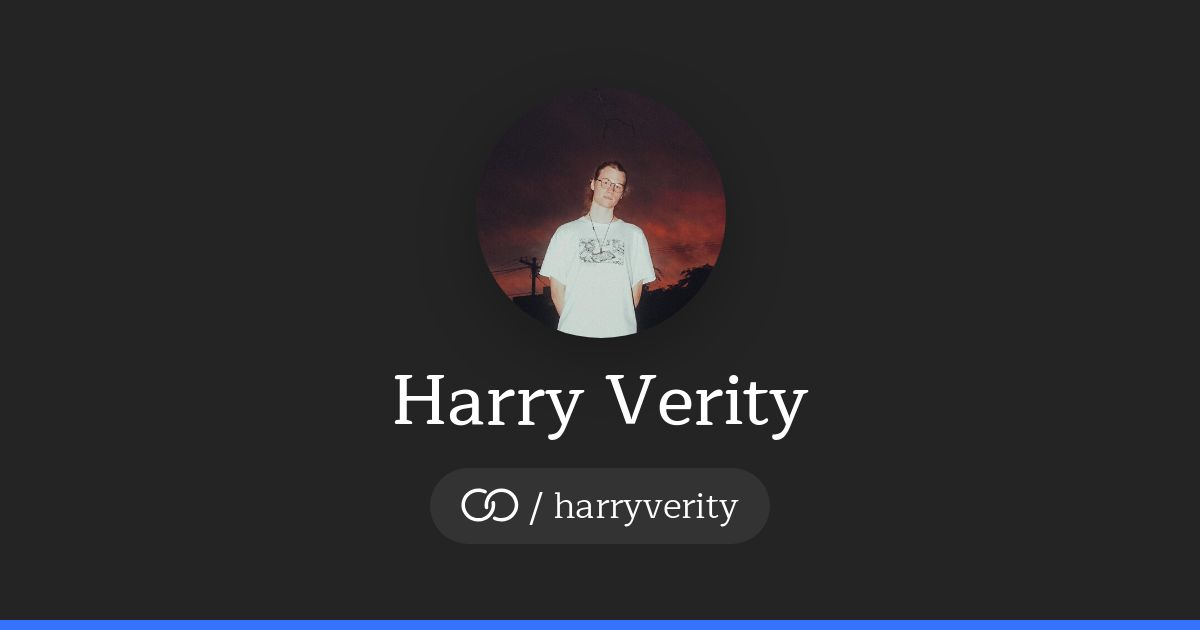 Harry Verity (/harryverity) · solo.to