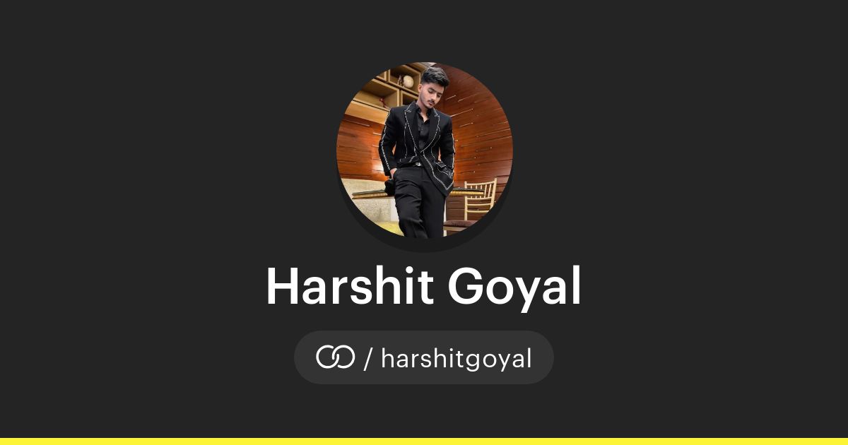 Harshit Goyal (/harshitgoyal) · solo.to