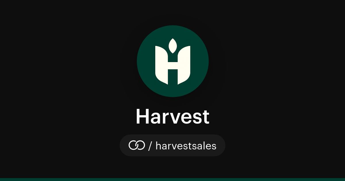 Harvest (/harvestsales) · solo.to