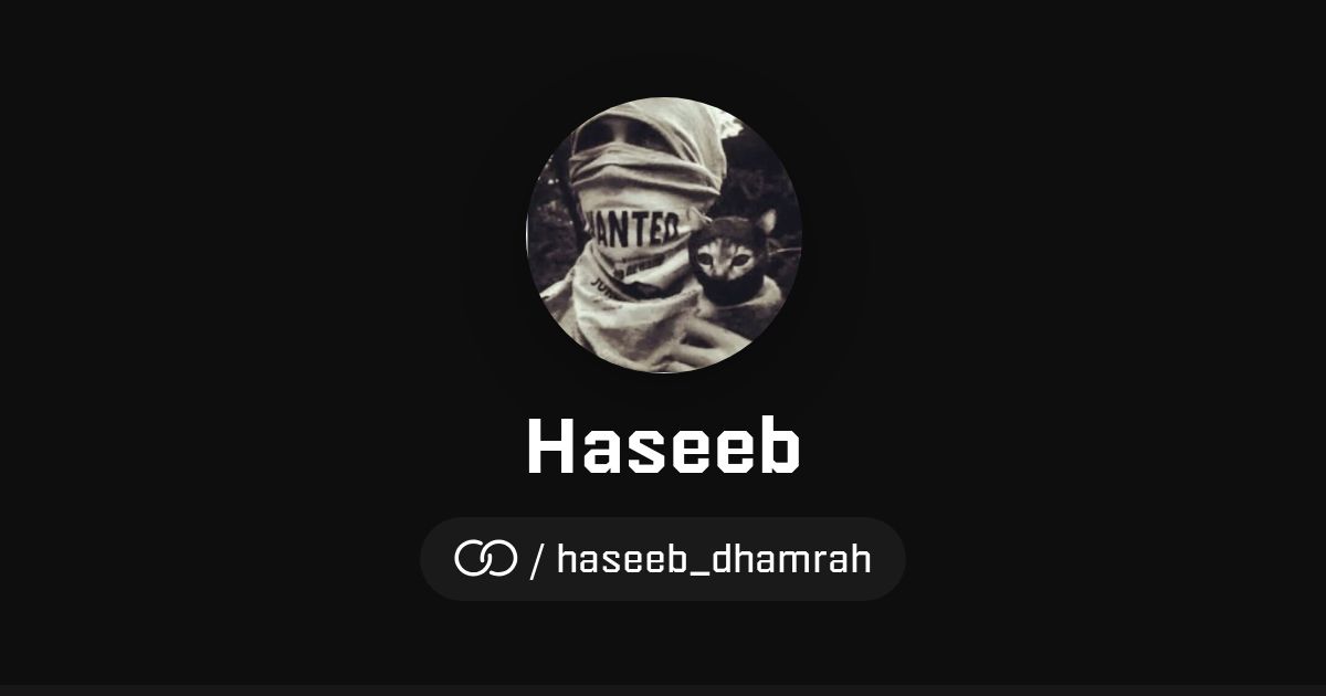 Haseeb (/haseeb_dhamrah) · solo.to