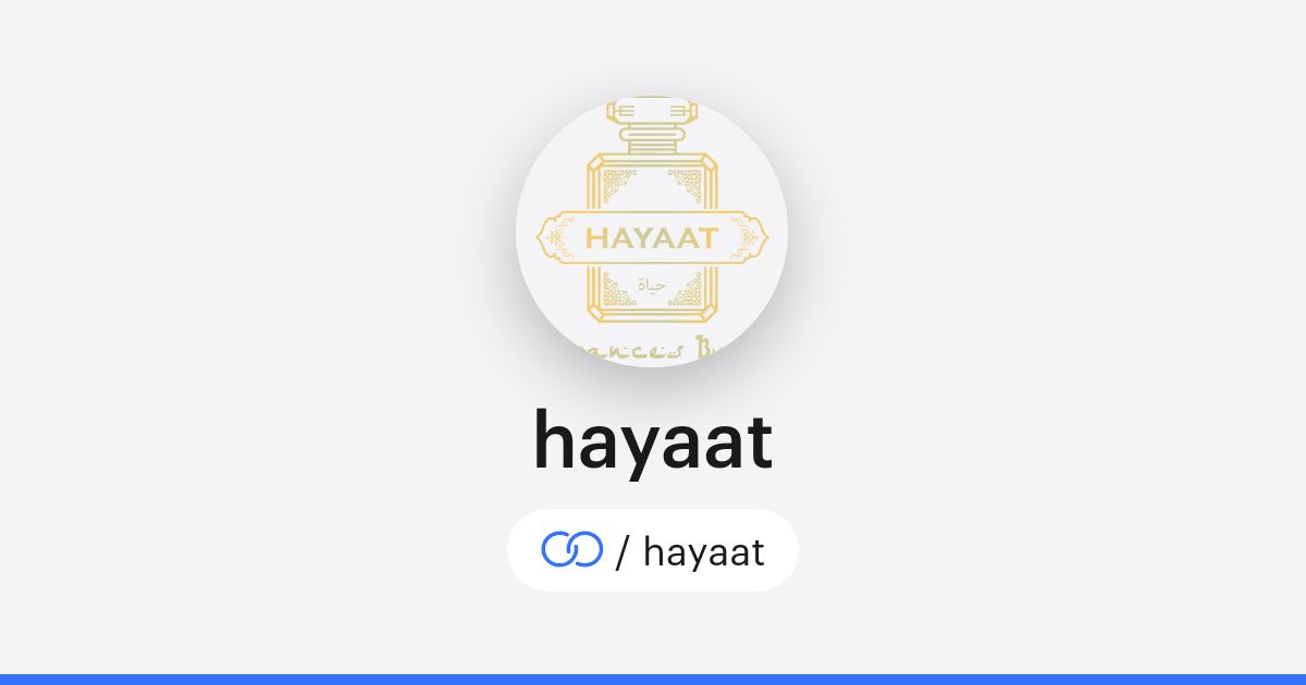hayaat · solo.to