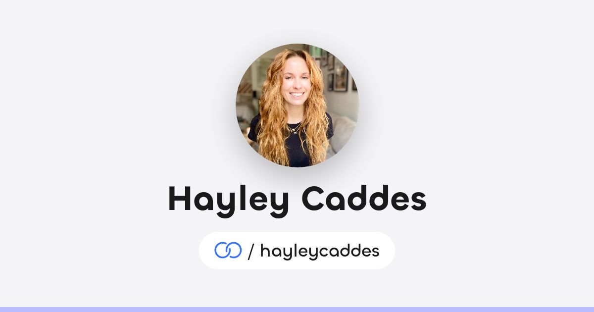 Hayley Caddes (/hayleycaddes) · solo.to