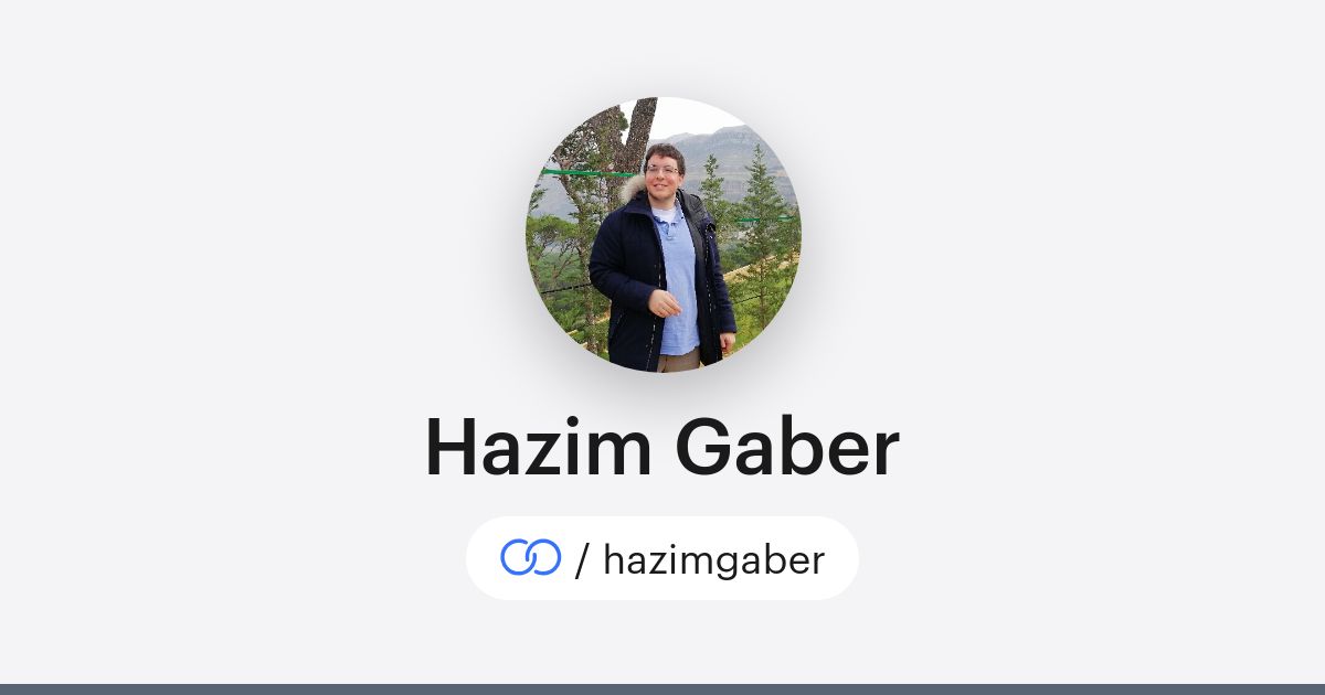 Hazim Gaber (/hazimgaber) · solo.to