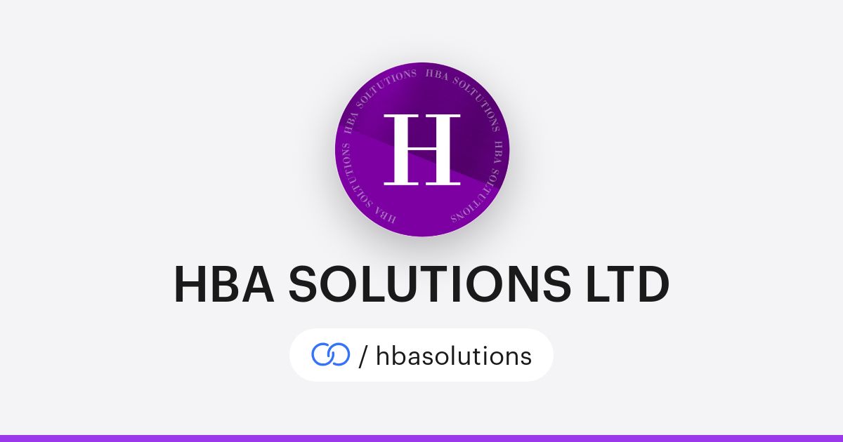 HBA SOLUTIONS LTD (/hbasolutions) · solo.to