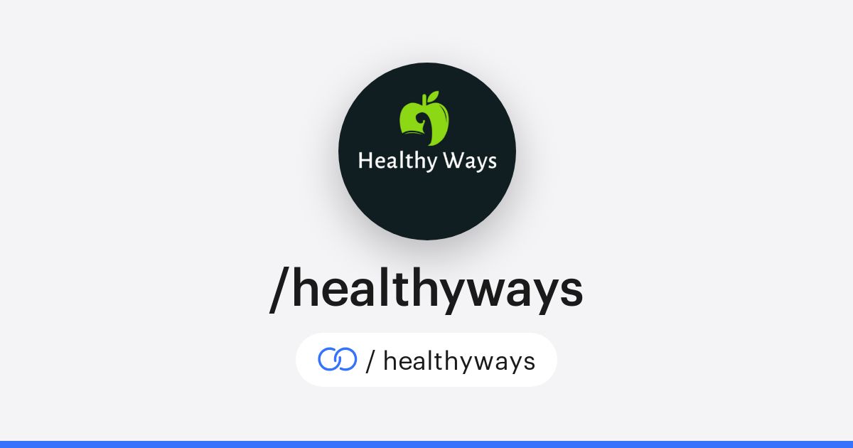 /healthyways · solo.to