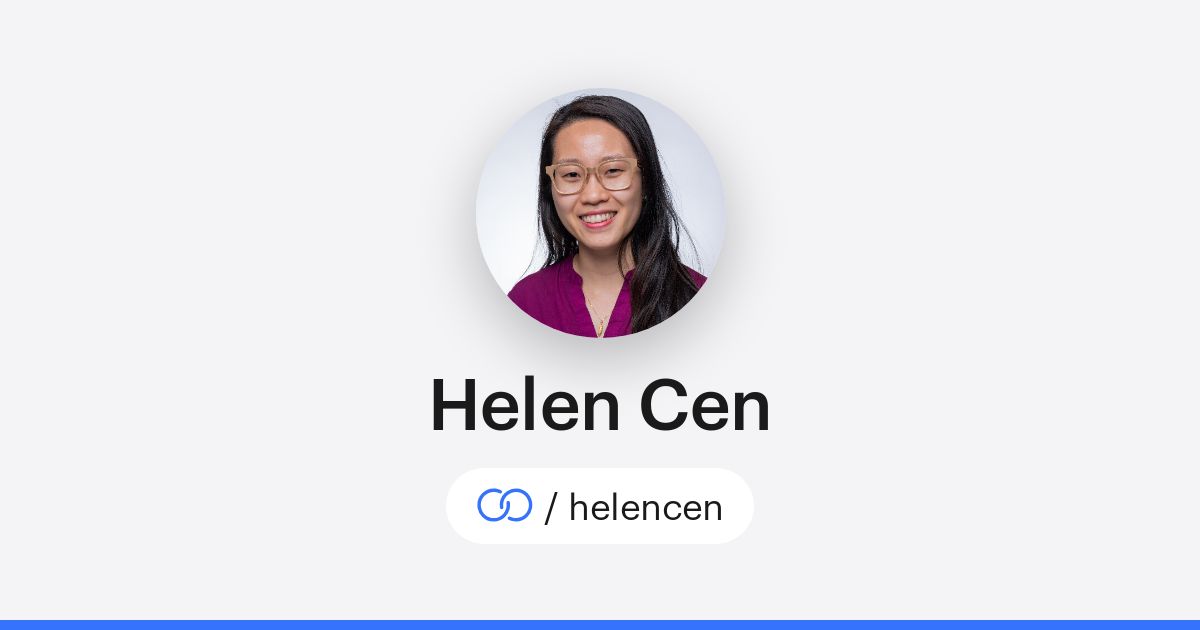 Helen Cen (/helencen) · solo.to