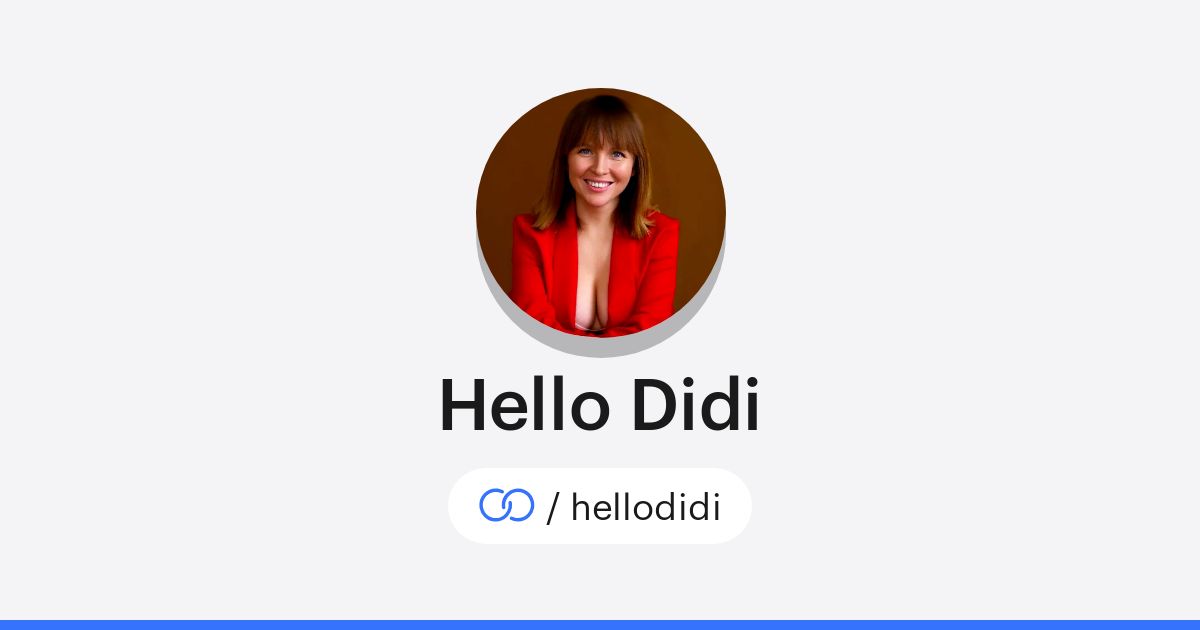 Hello Didi (/hellodidi) · solo.to
