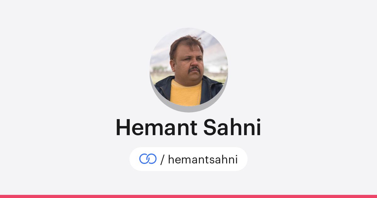 Hemant Sahni (/hemantsahni) · solo.to
