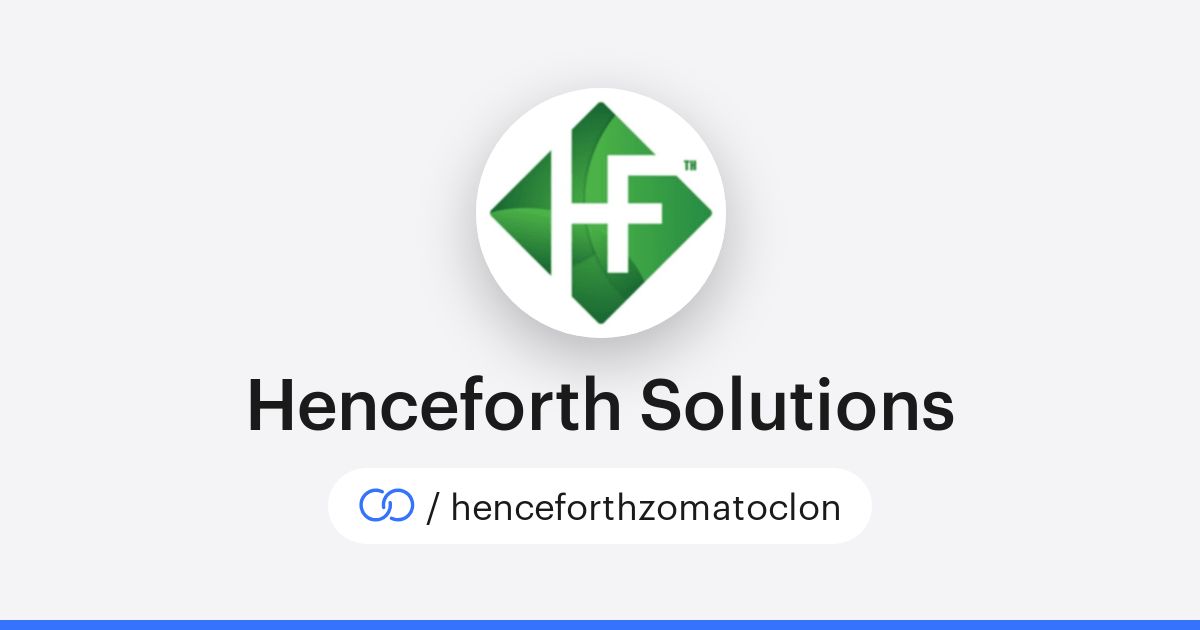 Henceforth Solutions (/henceforthzomatoclon) · solo.to