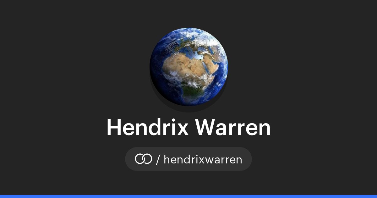 Hendrix Warren (/hendrixwarren) · solo.to