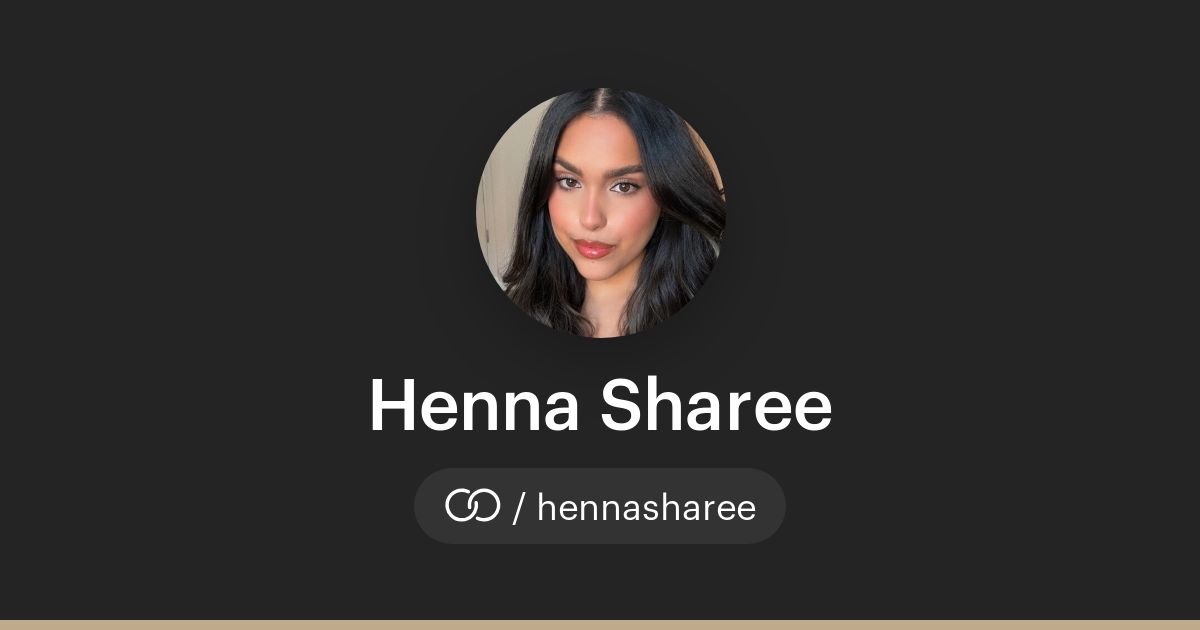 Henna Sharee (/hennasharee) · solo.to