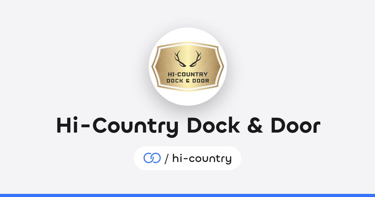 Hi-Country Dock & Door (/hi-country) · solo.to
