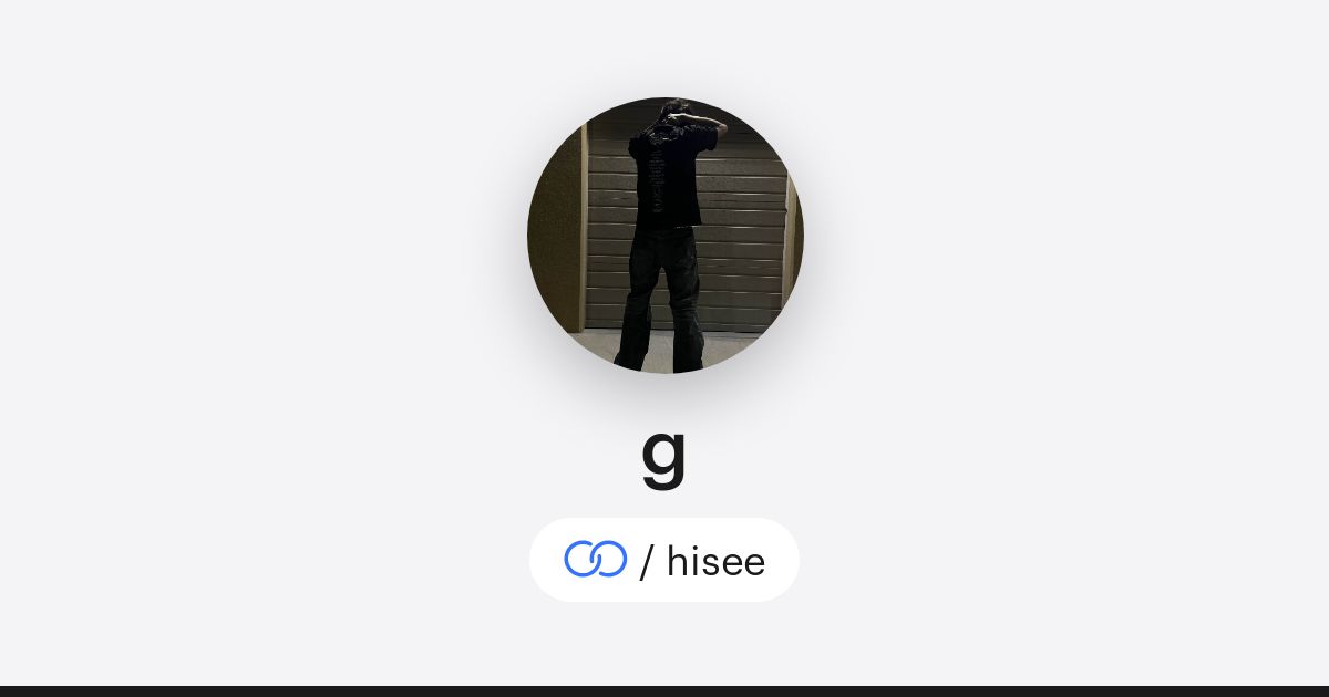 g (/hisee) · solo.to