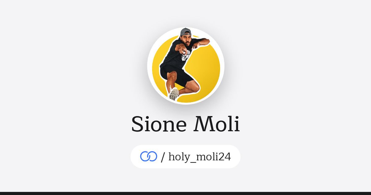 Sione Moli (/holy_moli24) · solo.to