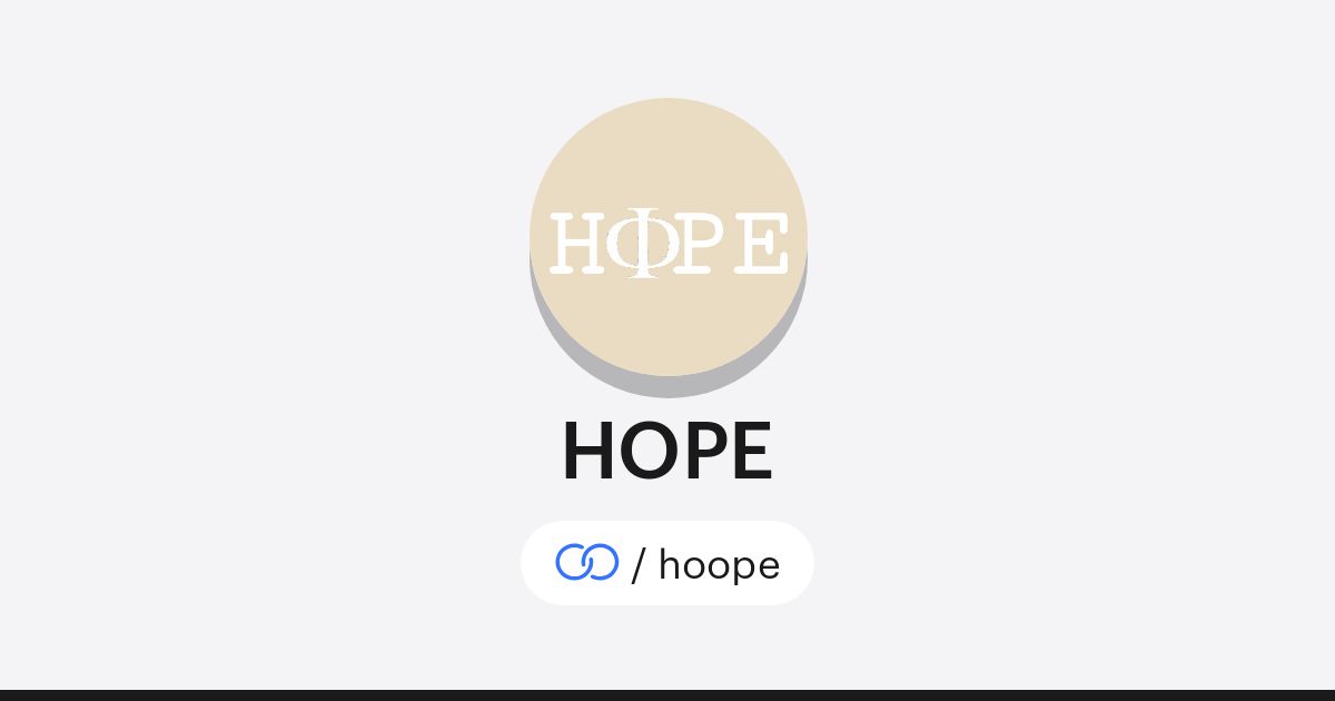 HOPE (/hoope) · solo.to