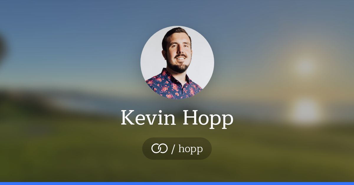 Kevin Hopp (/hopp) · solo.to