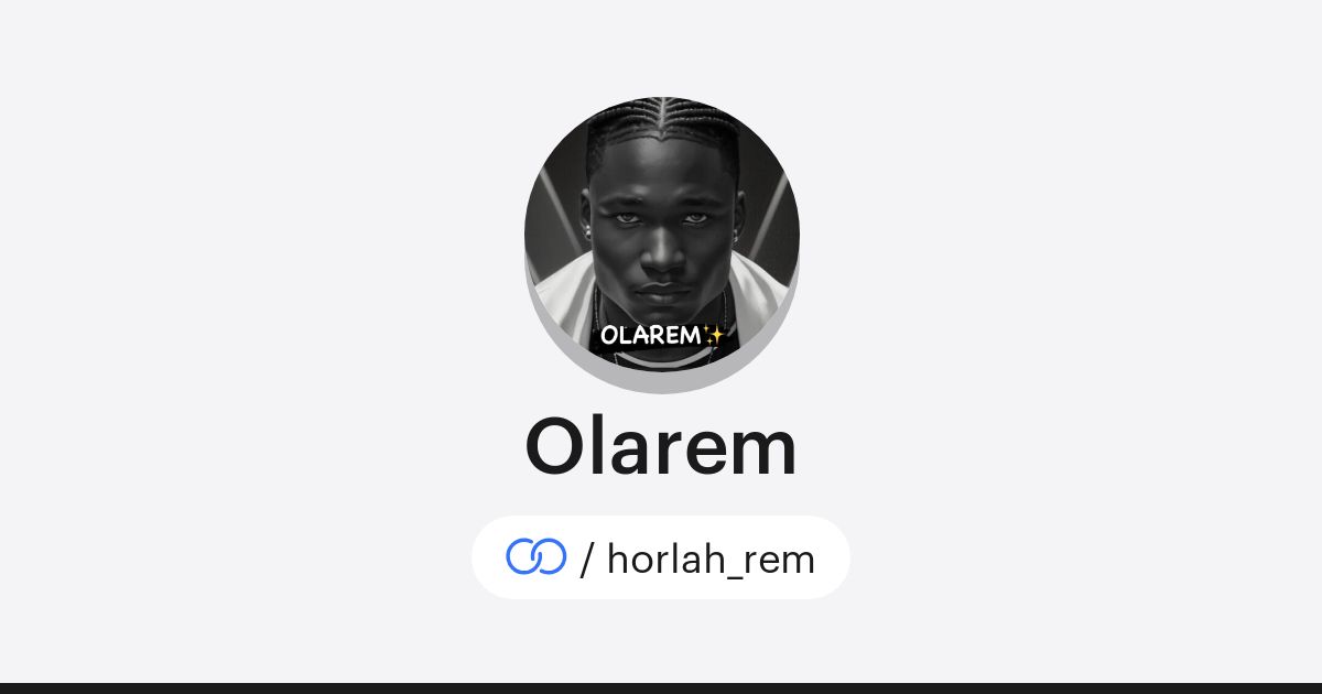 Olarem (/horlah_rem) · solo.to
