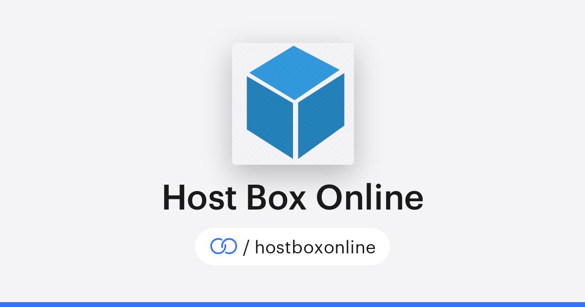 Host Box Online (/hostboxonline) · solo.to