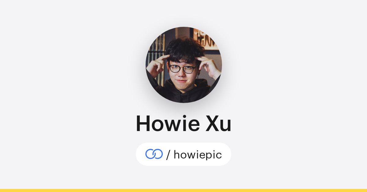Howie Xu (/howiepic) · solo.to