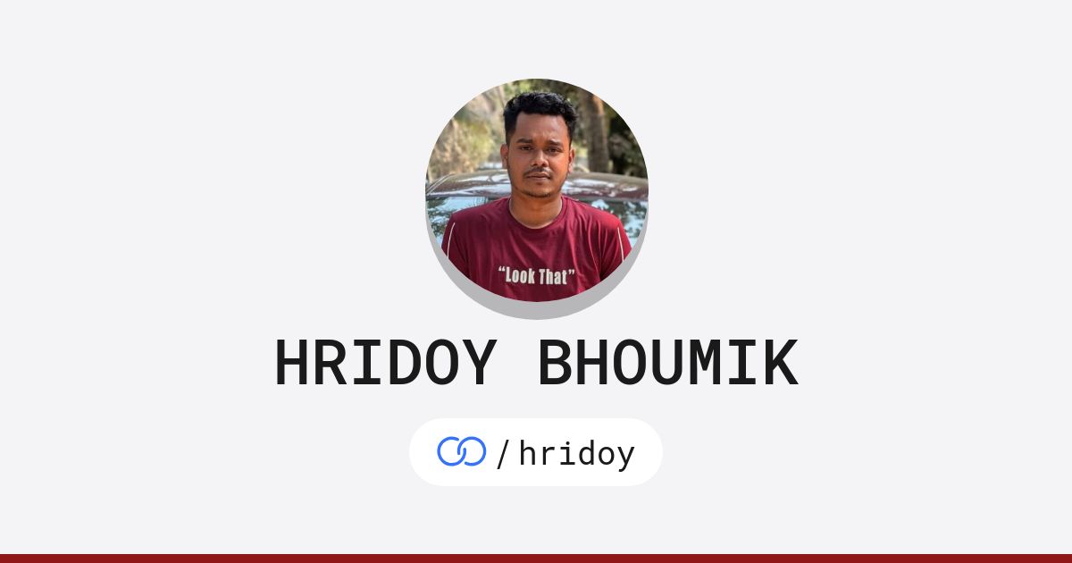HRIDOY BHOUMIK (/hridoy) · solo.to