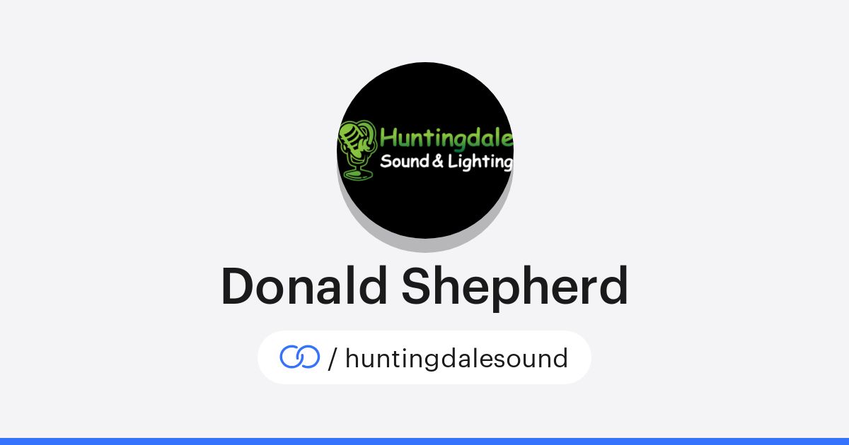 Donald Shepherd (/huntingdalesound) · solo.to